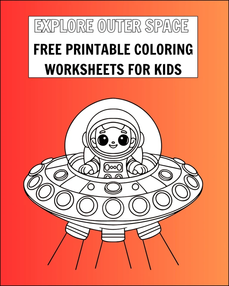 Space Explorers Worksheets for Kids